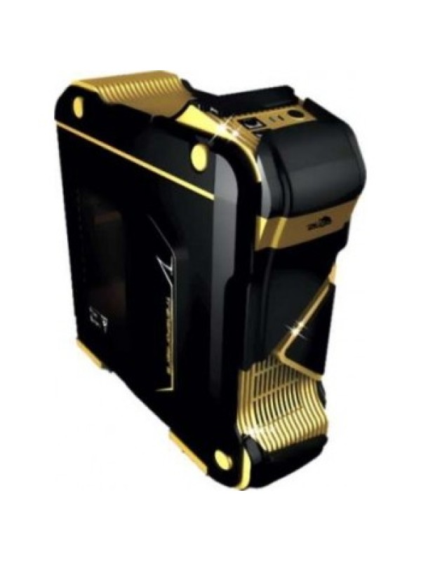 Nurock Transformers Mid-Tower Computer Case, Black/Gold | Nurock UAE